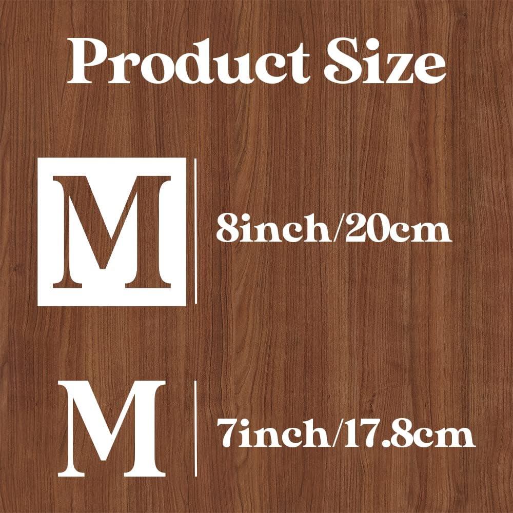 8 inch Large Letter Stencils for Painting on Wood - Alphabet & Number ...