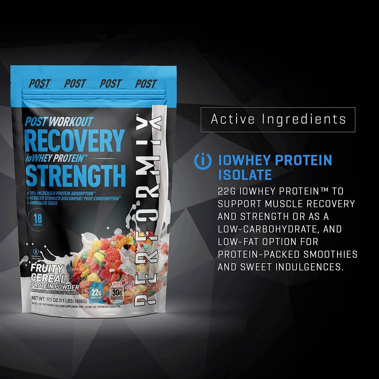 Performix ioWHEY Protein Powder - Fruity Cereal Flavor - 22g Protein ...