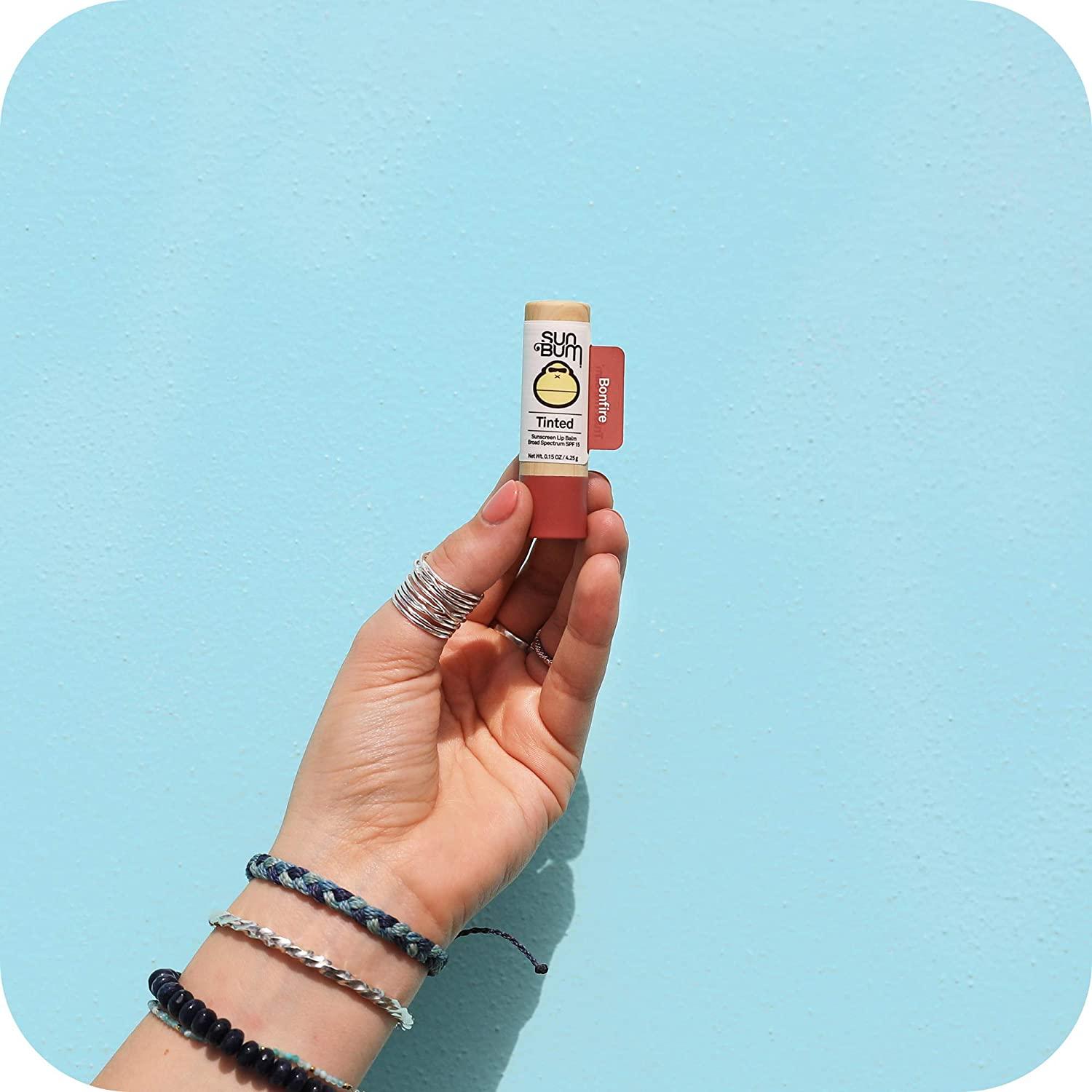 Sun Bum Tinted Lip Balm Bon Fire SPF 15 | Broad Spectrum Protection ...