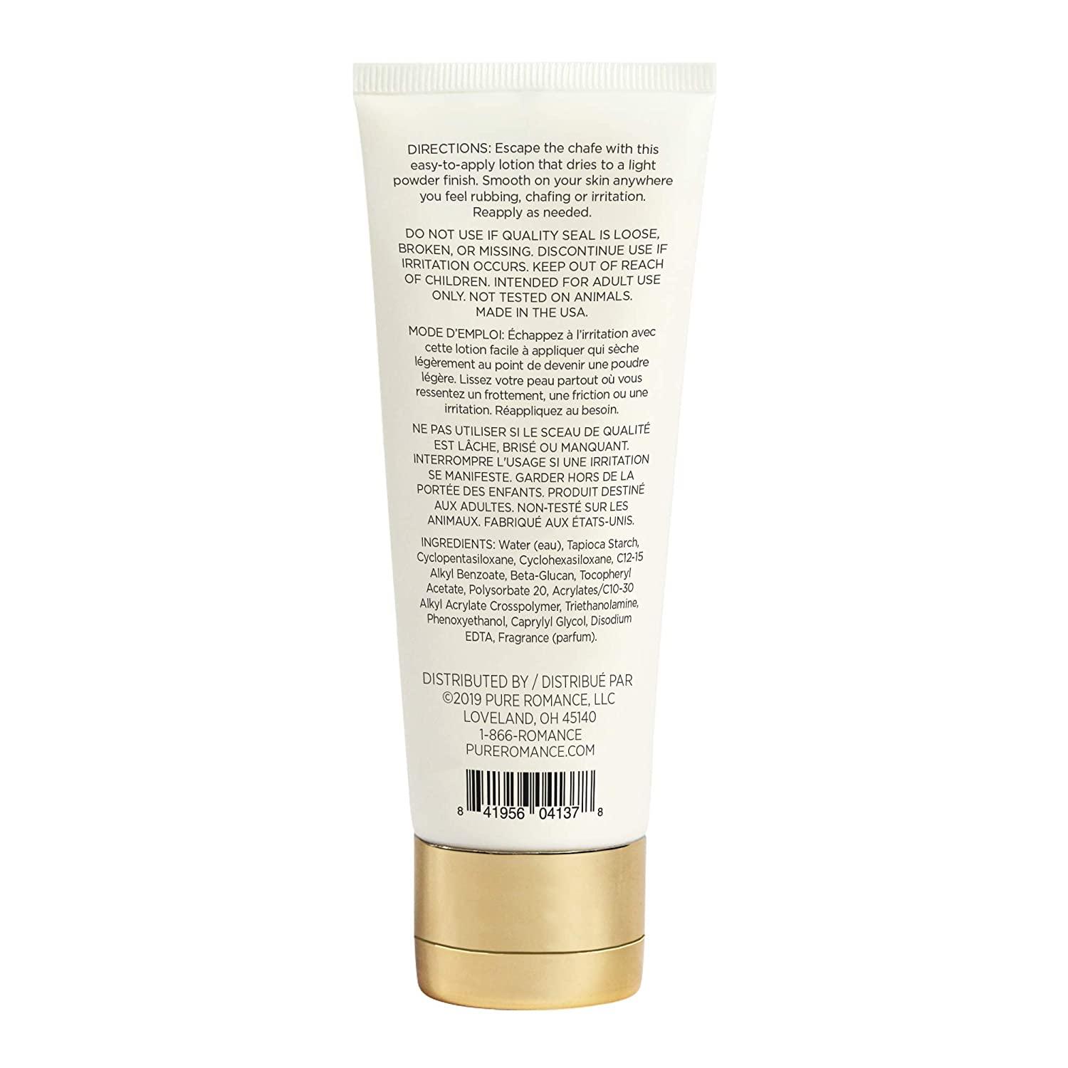 Pure Romance Chafe Escape - Anti-Friction Cream-to-Powder Lotion 3 Fl ...