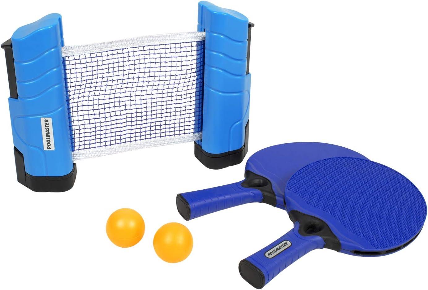 Poolmaster Portable Table Tennis Ping Pong Game Set - Blue | Compact ...