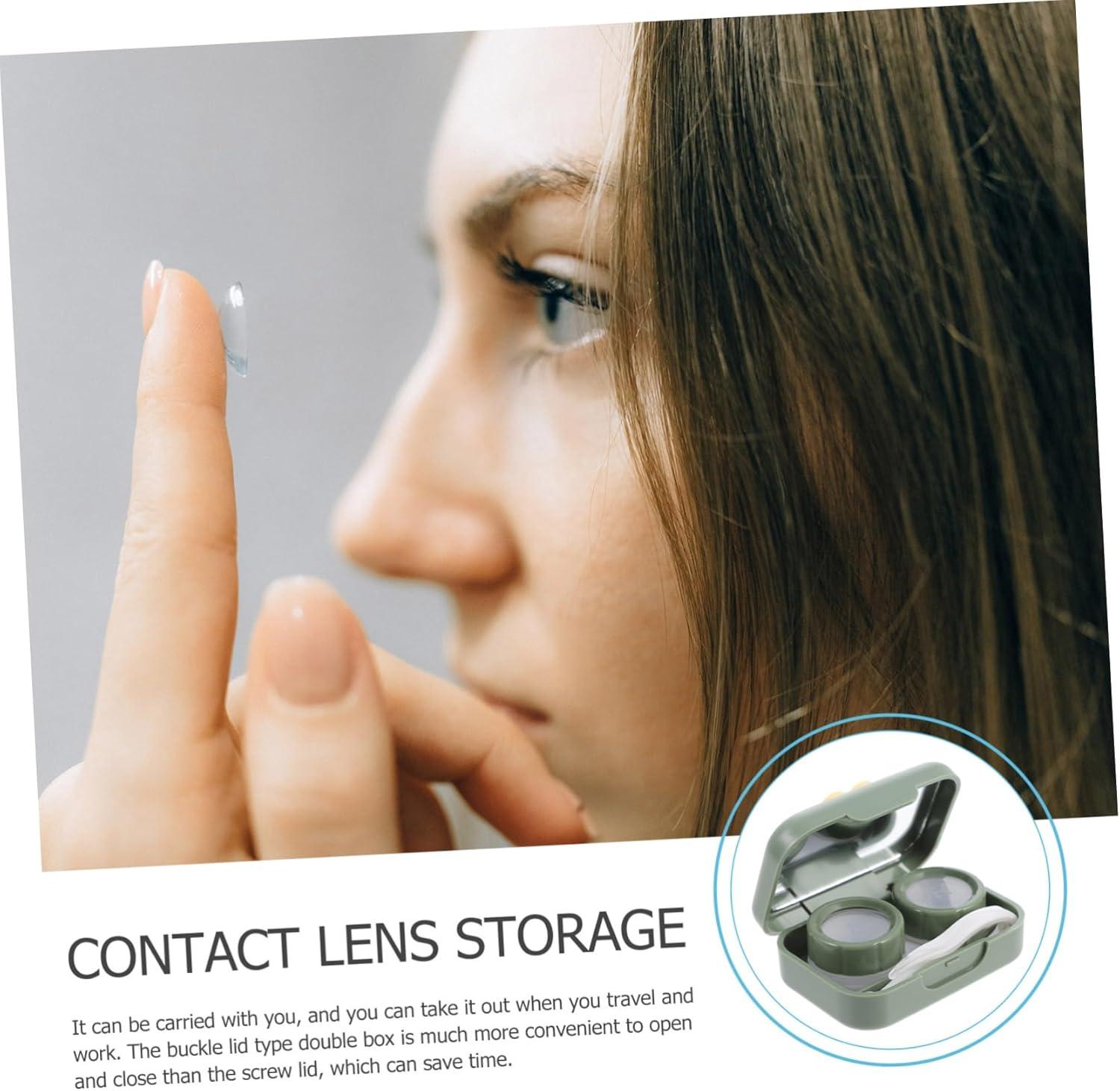 Lurrose 6-Pack Invisible Contact Lens Applicator & Pearl Case - Travel ...