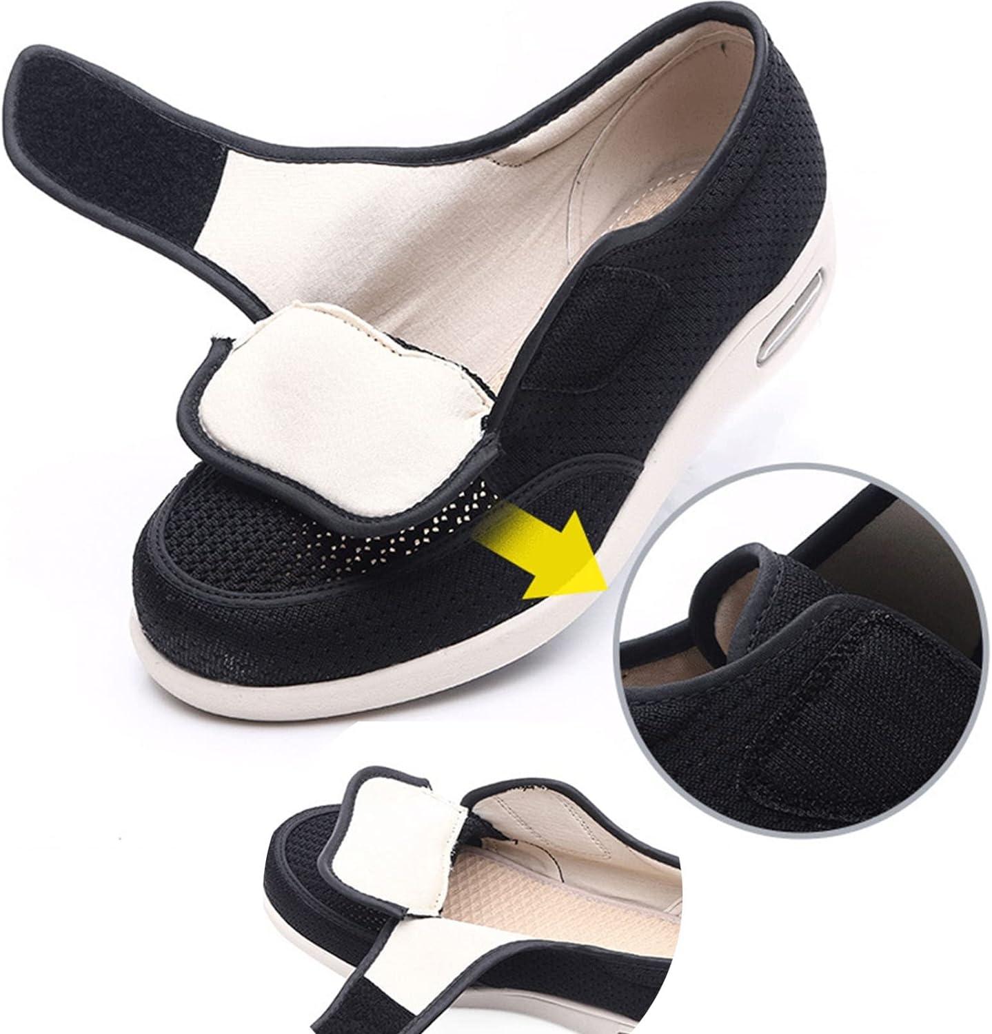 Diabetic Men's Wide Width Lightweight Shoes for Swollen Feet & Plantar ...