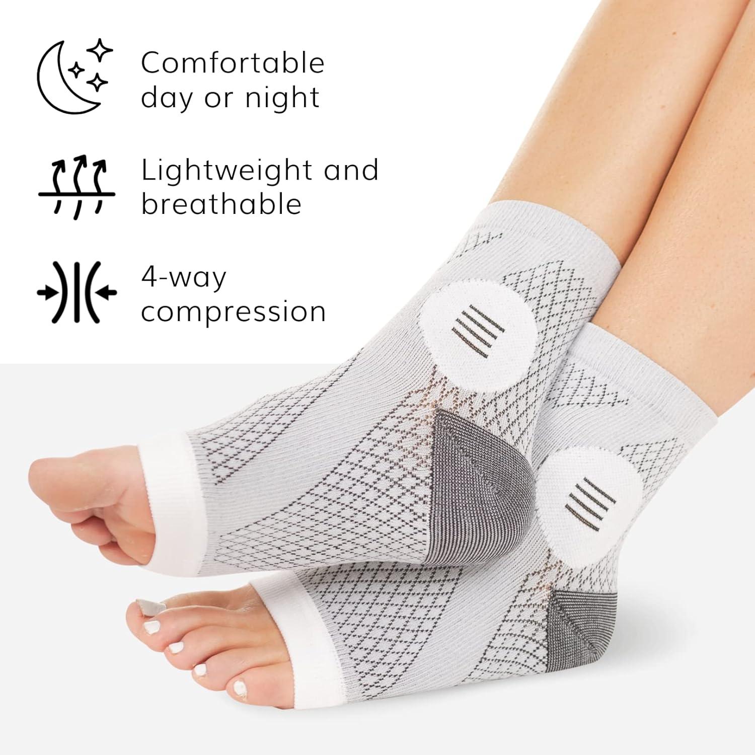 BraceAbility Neuropathy Socks - Peripheral Neuritis Therapy Compression ...