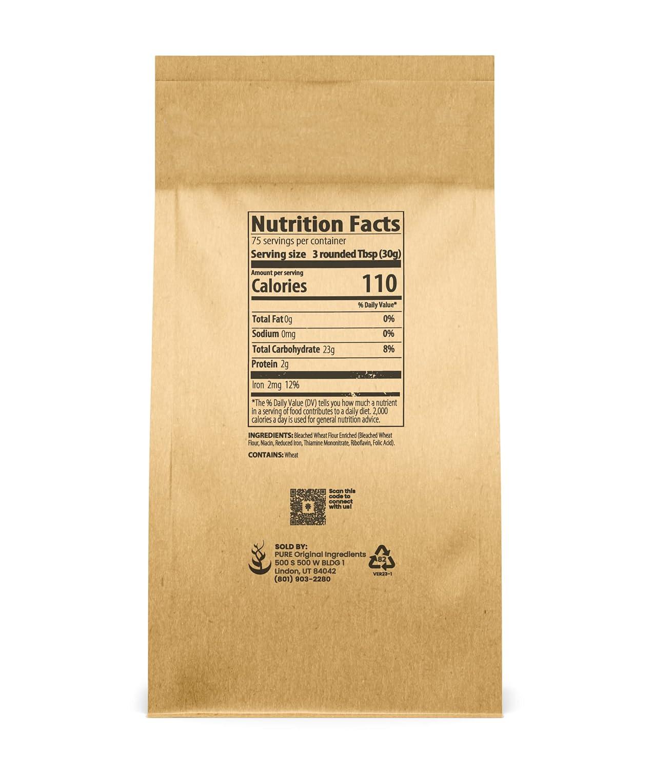PURE ORIGINAL INGREDIENTS Cake Flour Enriched Wheat Flour - 5lb | Buy ...