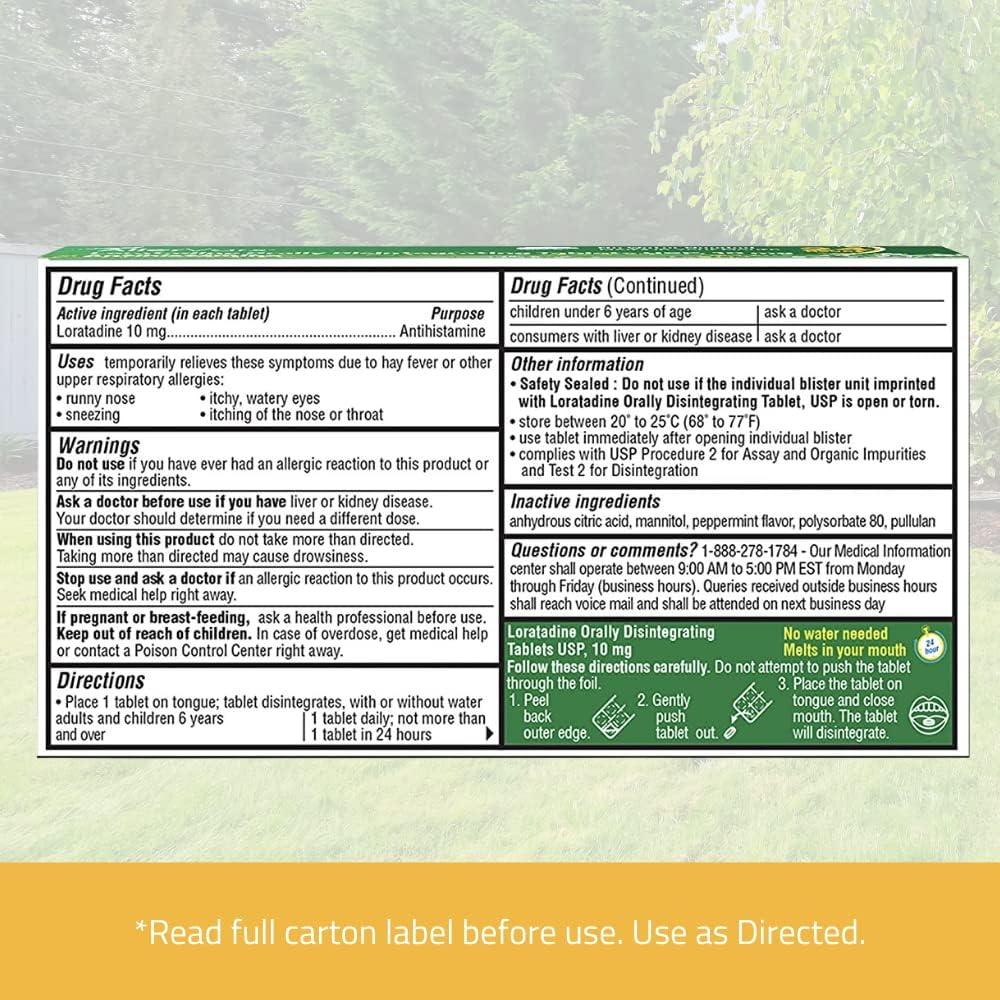 AllerVarx Loratadine 10mg Orally Disintegrating Tablet - 24 Hour ...