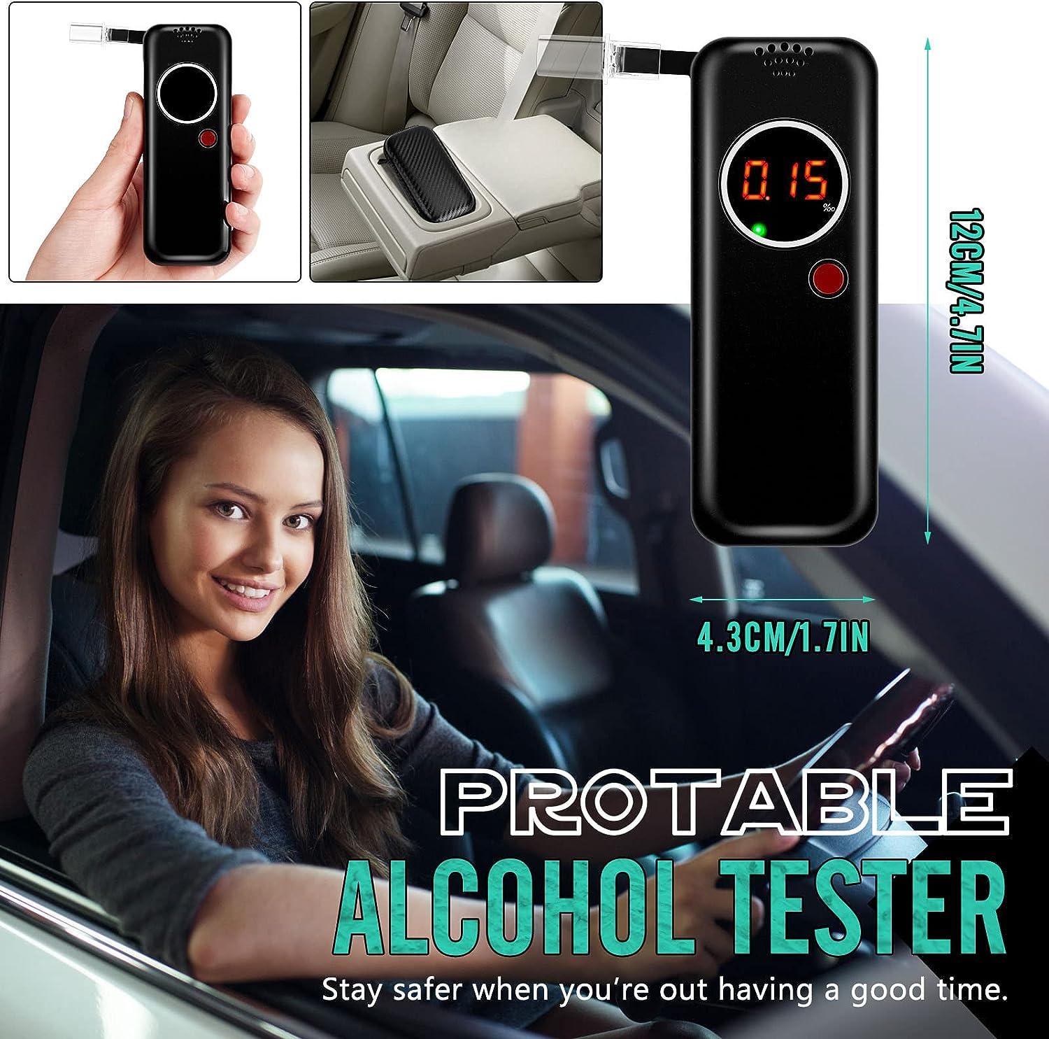 Professional Grade Alcohol Breathalyzer with LCD Display | Portable ...