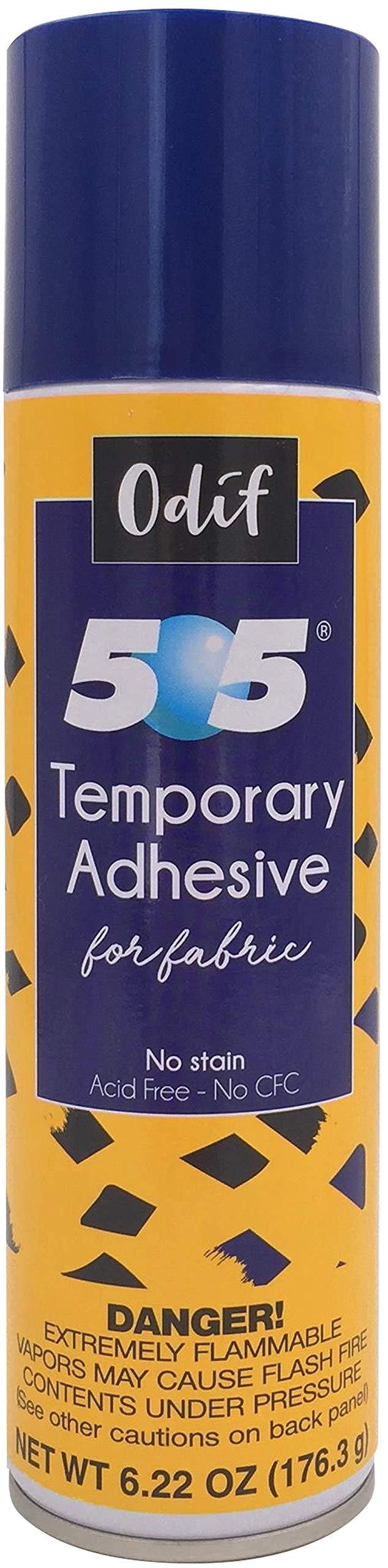 Odif USA 505 Spray and Fix Fabric Adhesive - 5.6 oz | Temporary Bonding Solution