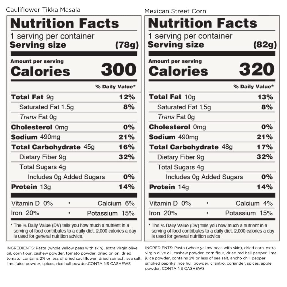 ZENB Yellow Pea Pasta Agile Bowl Variety Pack (6 Pack) - Gluten Free ...