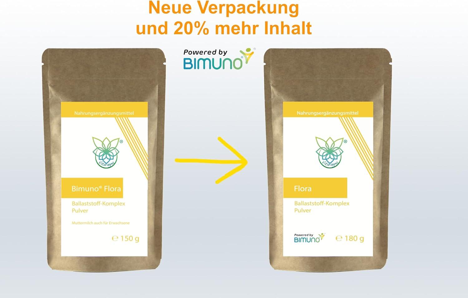 Vitaragna Bimuno Flora Fiber Complex with GOS Powder - 180g for Gut ...