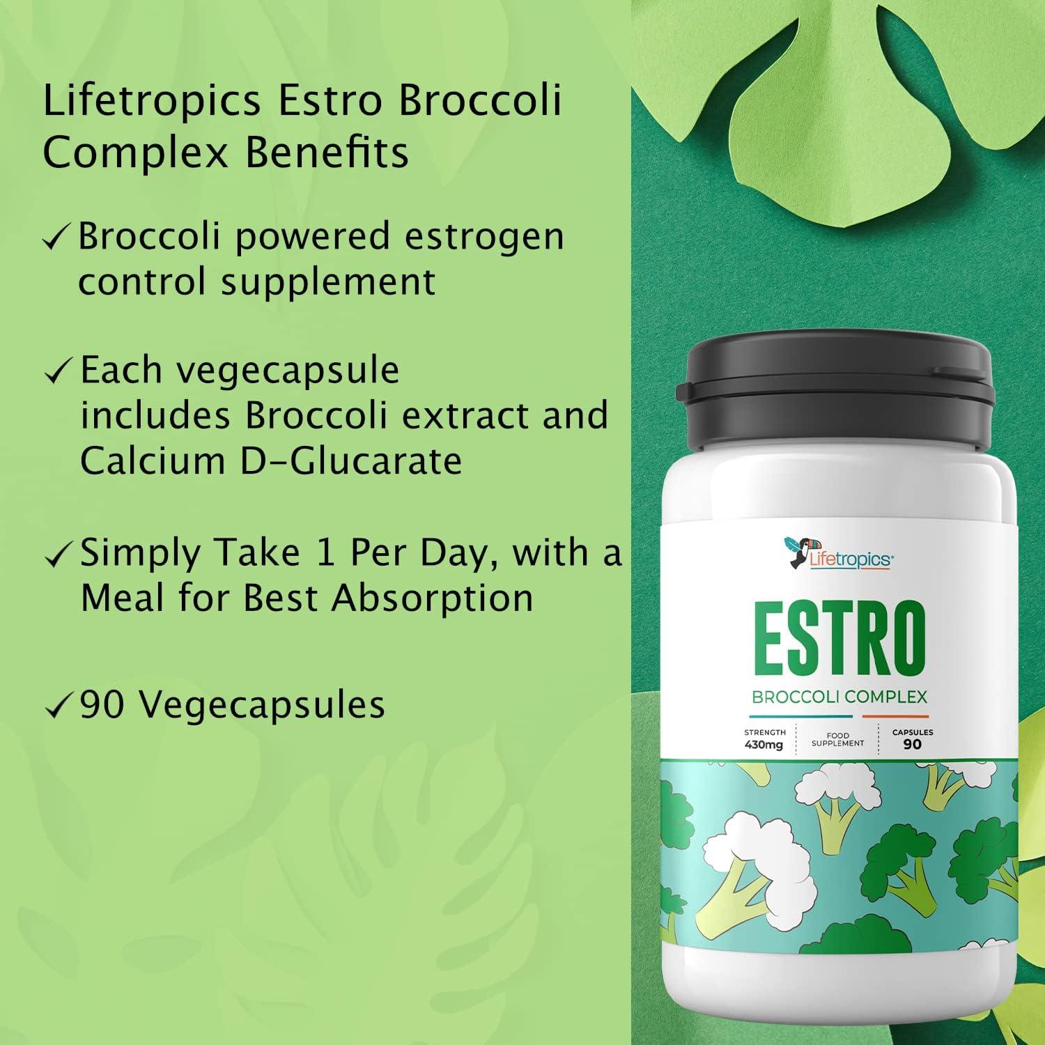 Estro Broccoli Complex | Estrogen Blocker with Calcium D Glucarate ...