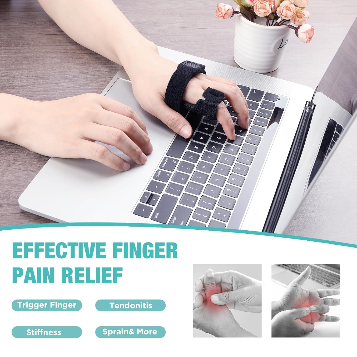 Trigger Finger Splint - Support Brace for Pain Relief Alleviating ...
