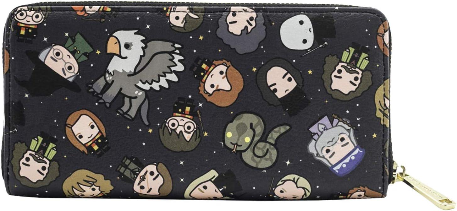 Harry Potter Chibi Characters Wallet - Loungefly 20x10x2cm Grey ...