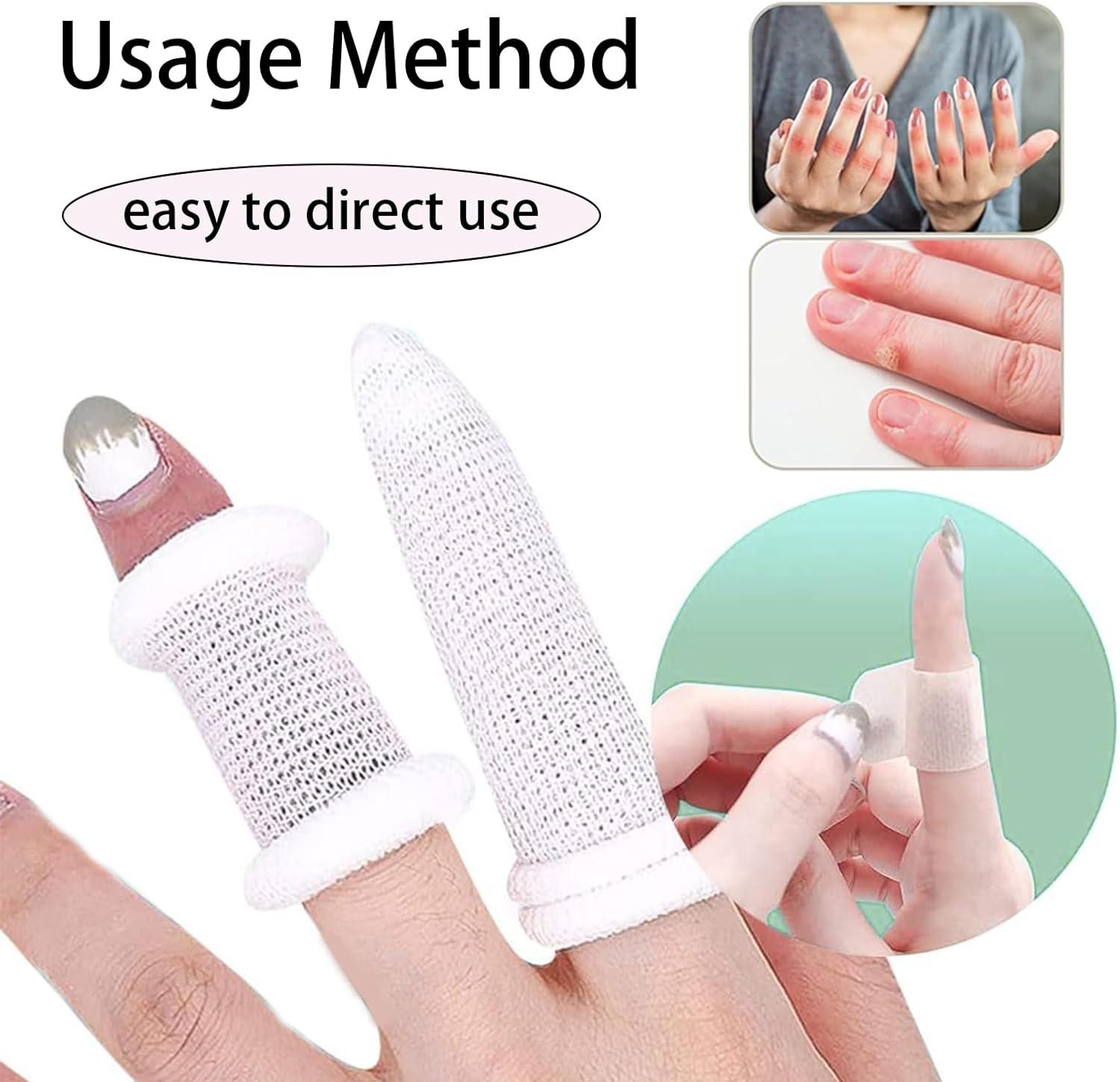 20 Pcs White Finger Bandages Tubular Finger Cots for Kitchen & Work ...