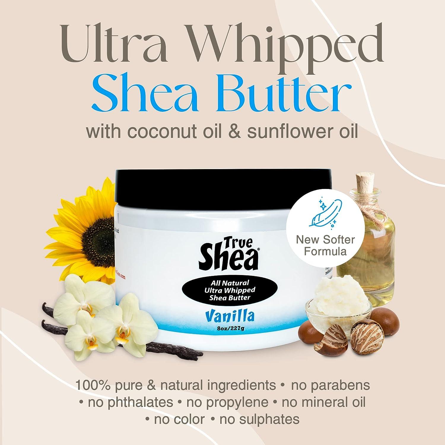 Vanilla-Scented Moisturizing Whipped Shea Butter | All-Natural Skincare ...