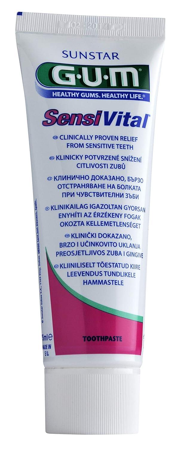 Gum Sensivital Toothpaste 75ml - Soothing Dental Care for Sensitive ...