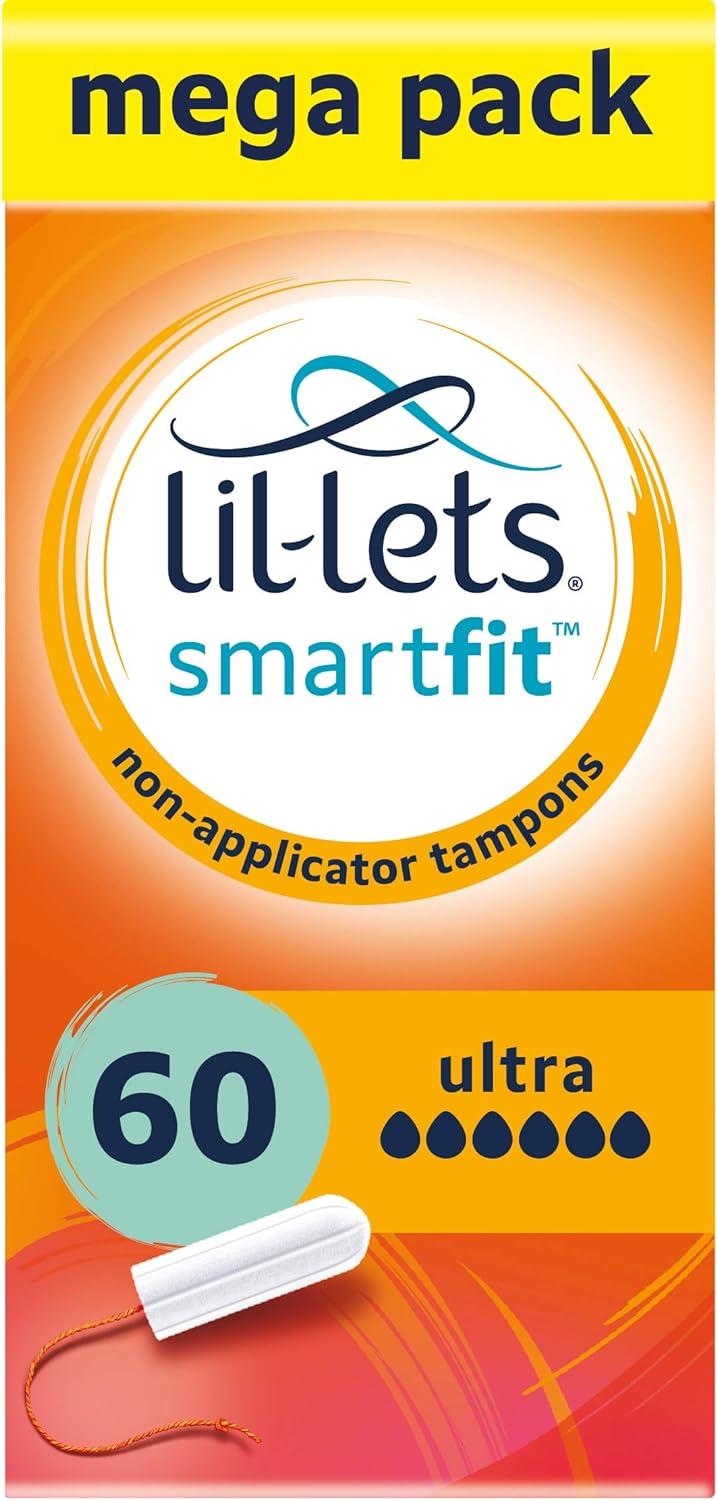 Lil-Lets Non-Applicator Ultra Tampons X 60 | 6 Packs of 10 | Extremely ...