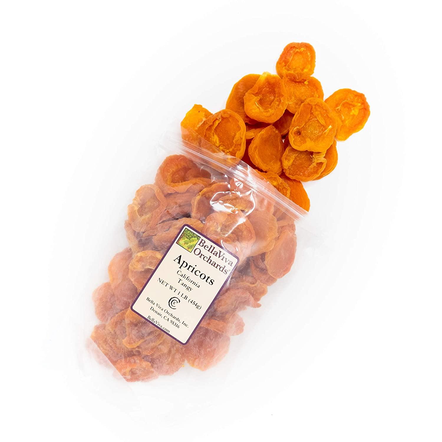 Bella Viva Orchards California Tangy Apricots - 1 lb of Dried Fruit ...