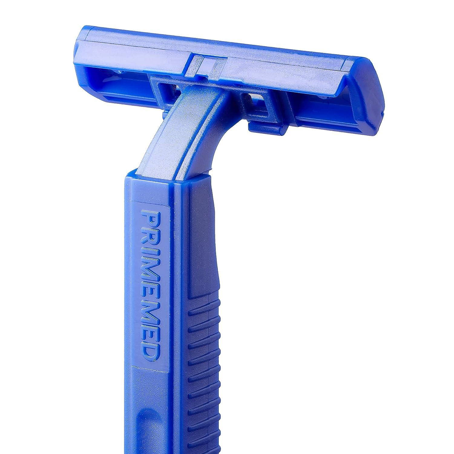 PrimeMed Deluxe Disposable Twin Blade Razors (60 Count) - High Quality ...