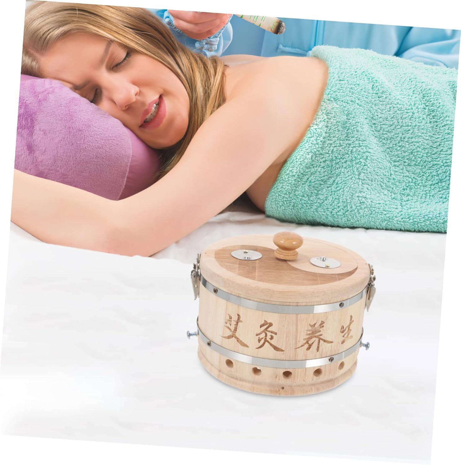 Buy BUIFULSIC Wooden Moxibustion Box - Moxa Burner & Treatment ...