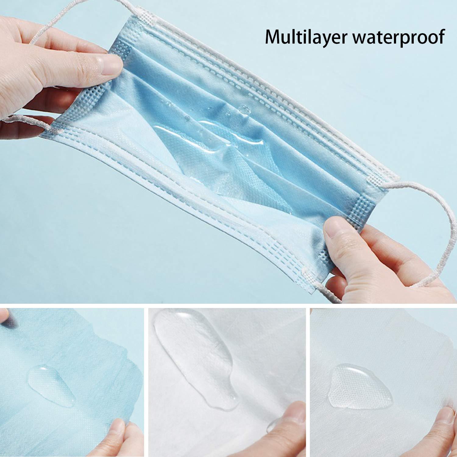 Wish Disposable Face Masks - Pack of 50 - 3 Ply - Wide Ear Loop for ...