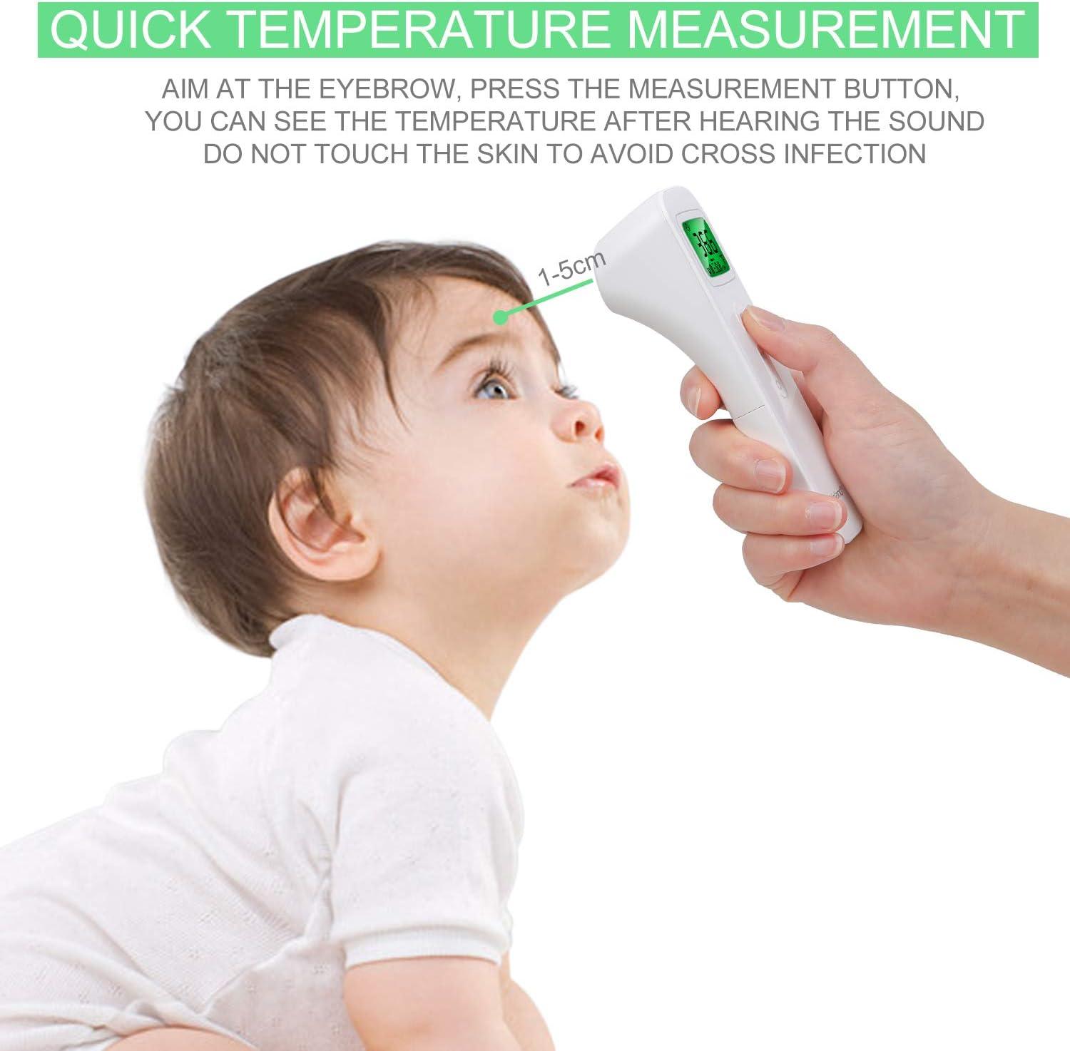 AGM Forehead Infrared Thermometer - Non-Contact Digital LCD for Baby ...