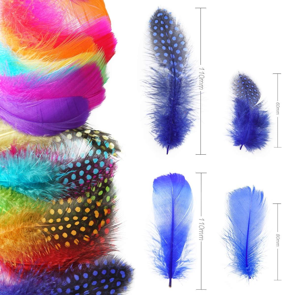 300Pcs Colorful Craft Feathers - Perfect for DIY, Weddings, Parties ...