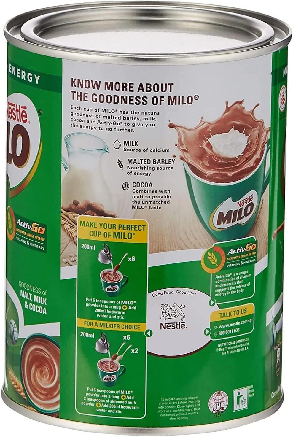 Nestle Milo | Activ go tin | 400g | Energy Drink | High Protein | Malt ...