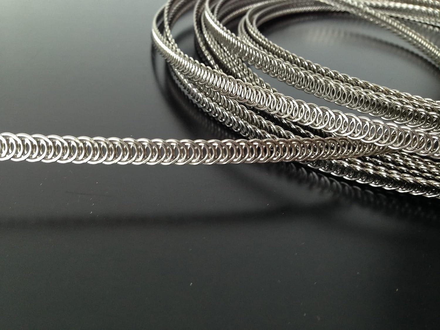 Spiral Metal Boning - 10 Yards, 1/4 Inch with 24 Tips - Flexible and ...