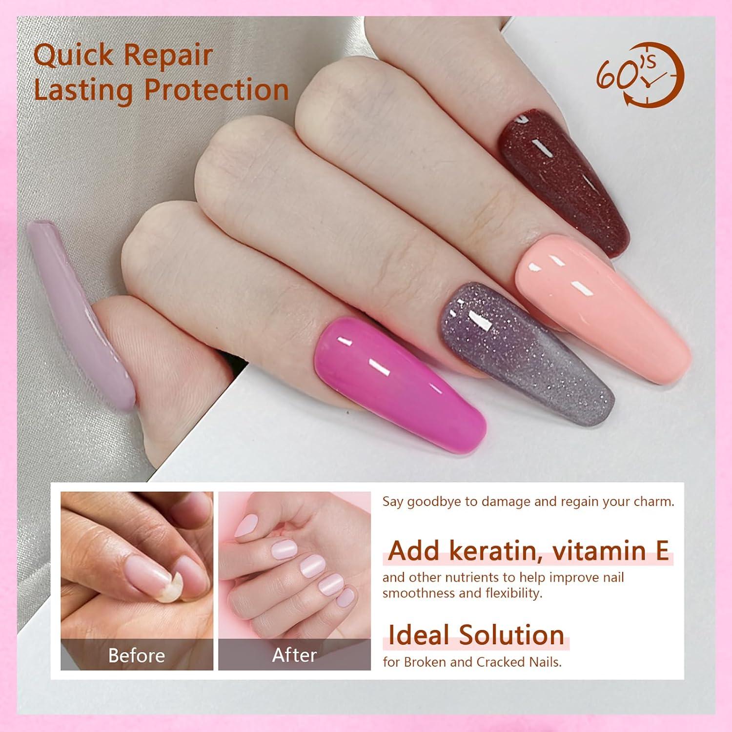 Lofuanna 6 Colors Dip Powder Nail Kit Starter - Professional Dipping ...