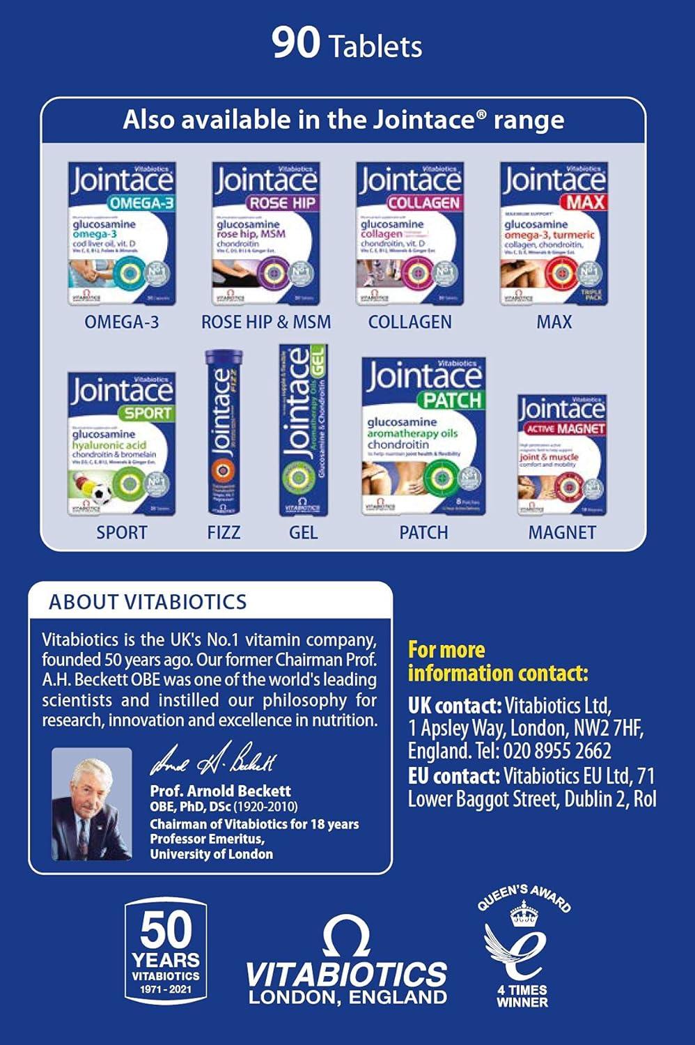 Vitabiotics Jointace Original 90 Count - Support Joint Health - Pack of ...