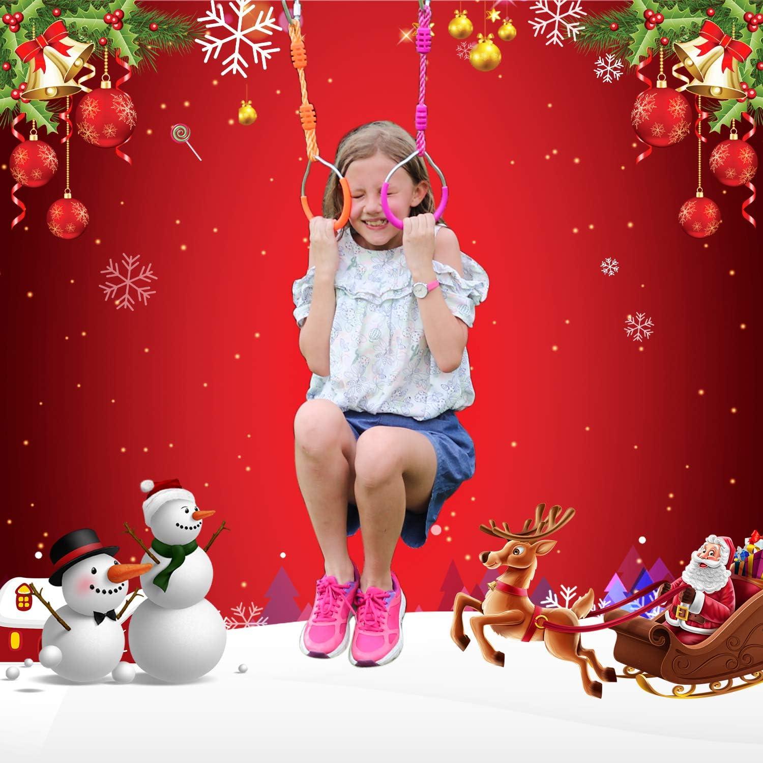 Rainbow Craft 7-Pack Ninja Rings for Backyard Ninja Warrior - Gymnastic ...