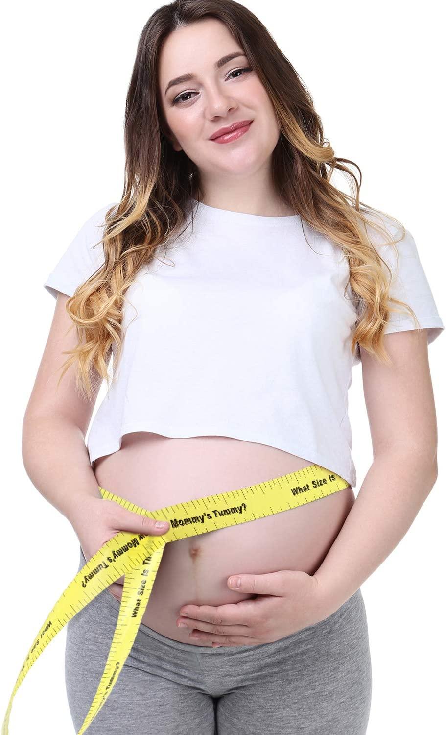 Baby Shower Measuring Tape Set - 2 Rolls, 2in x 150ft for Tummy Measure ...