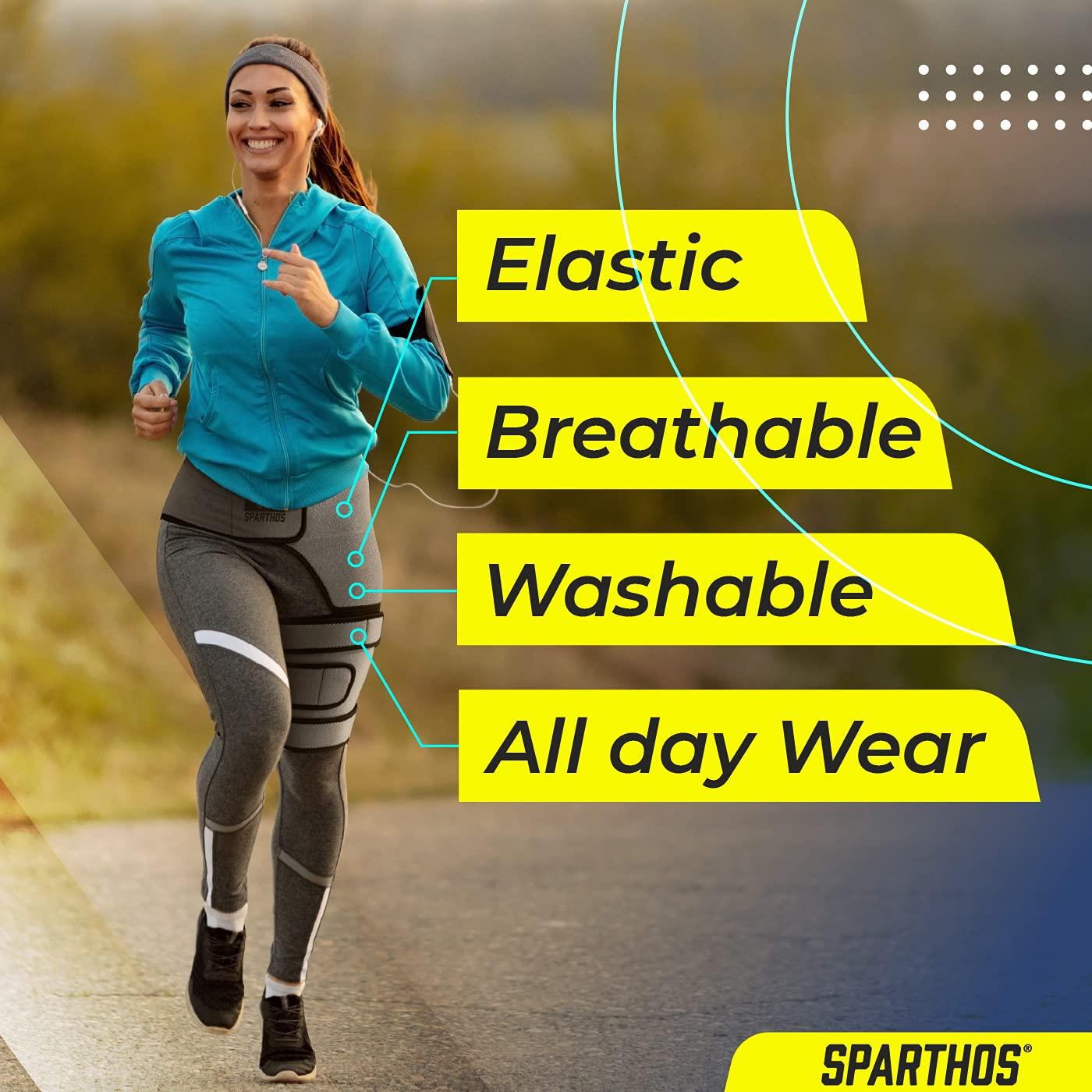 Sparthos Sciatic Nerve Brace - Hip & SI Joint Support Belt for Sciatica ...