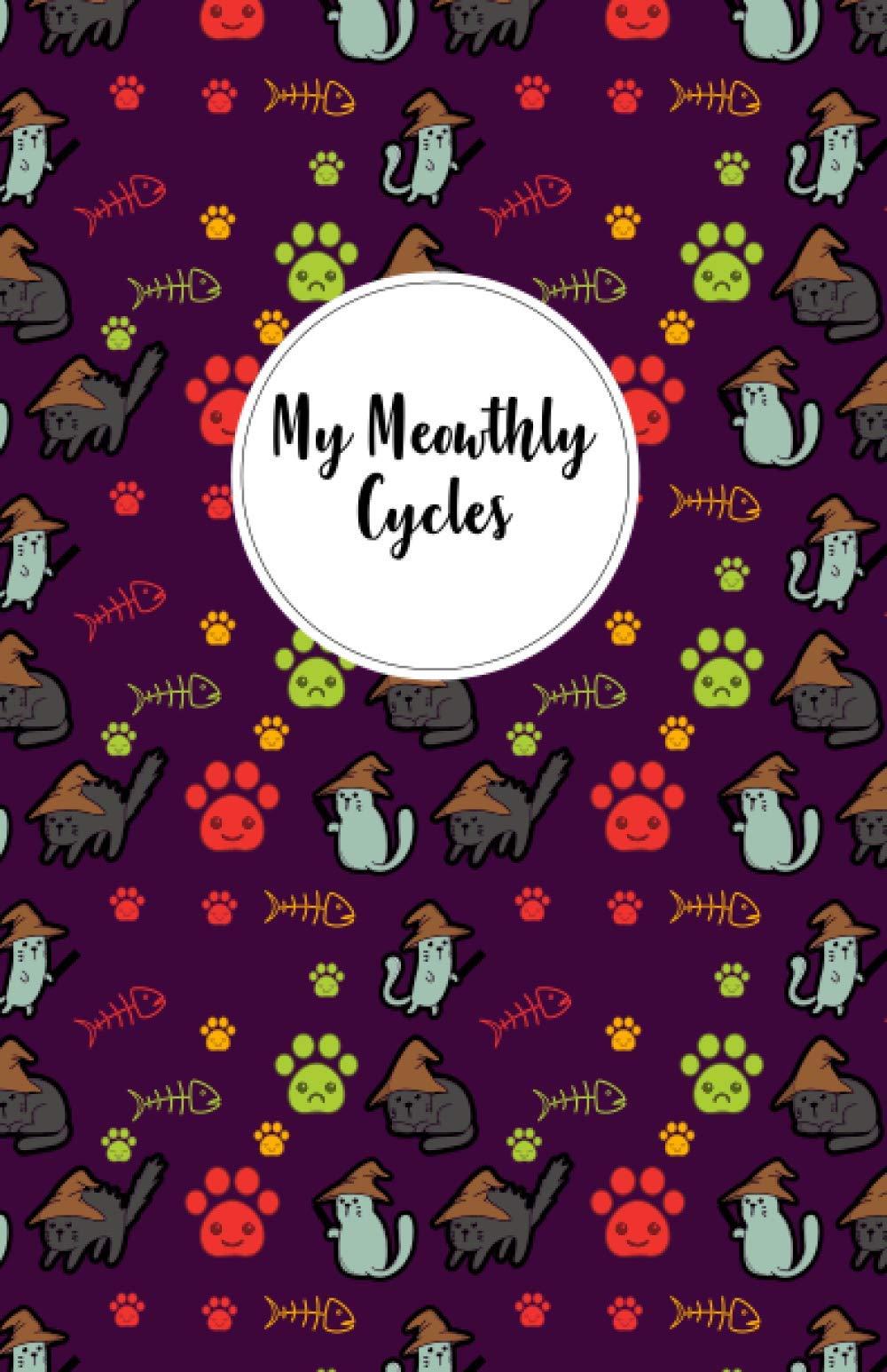 My Meowthly Cycles: Cat-Themed Menstrual Tracker | 4-Year Calendar Log ...
