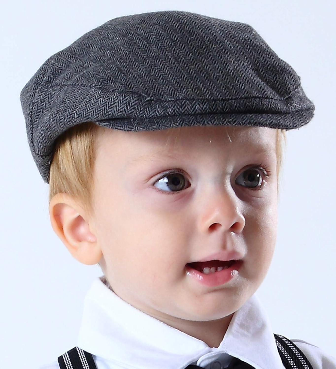 Mint Green Baby Boys Flat Cap | Gentleman Herringbone Tweed Newsboy Hat ...