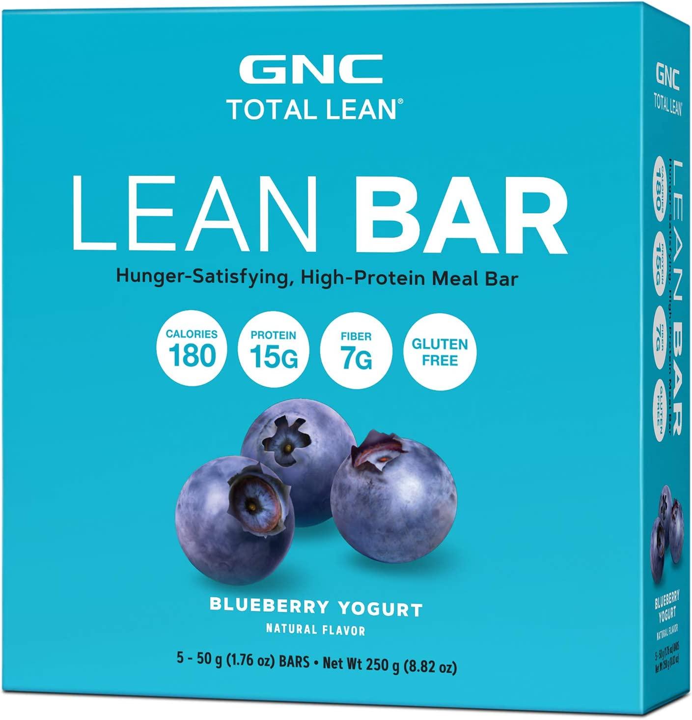 GNC Total Lean Blueberry Yogurt Lean Bar Twin Pack - Supports Healthy ...