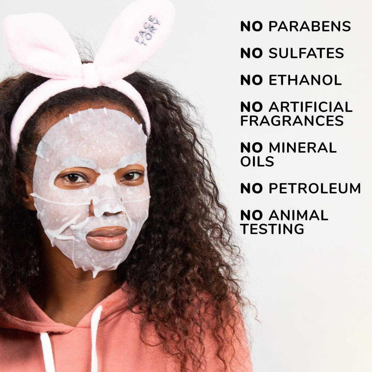 FACETORY Pearl Radiance Boosting Mask - Pack of 5 | Soft Form-Fitting ...