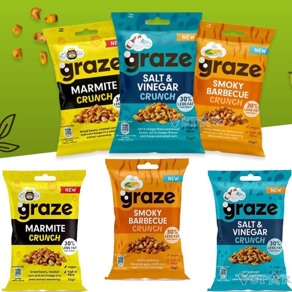 Graze Healthy Snacks - Smoky BBQ Crunch Mixed Sharing Snacks 100g ...