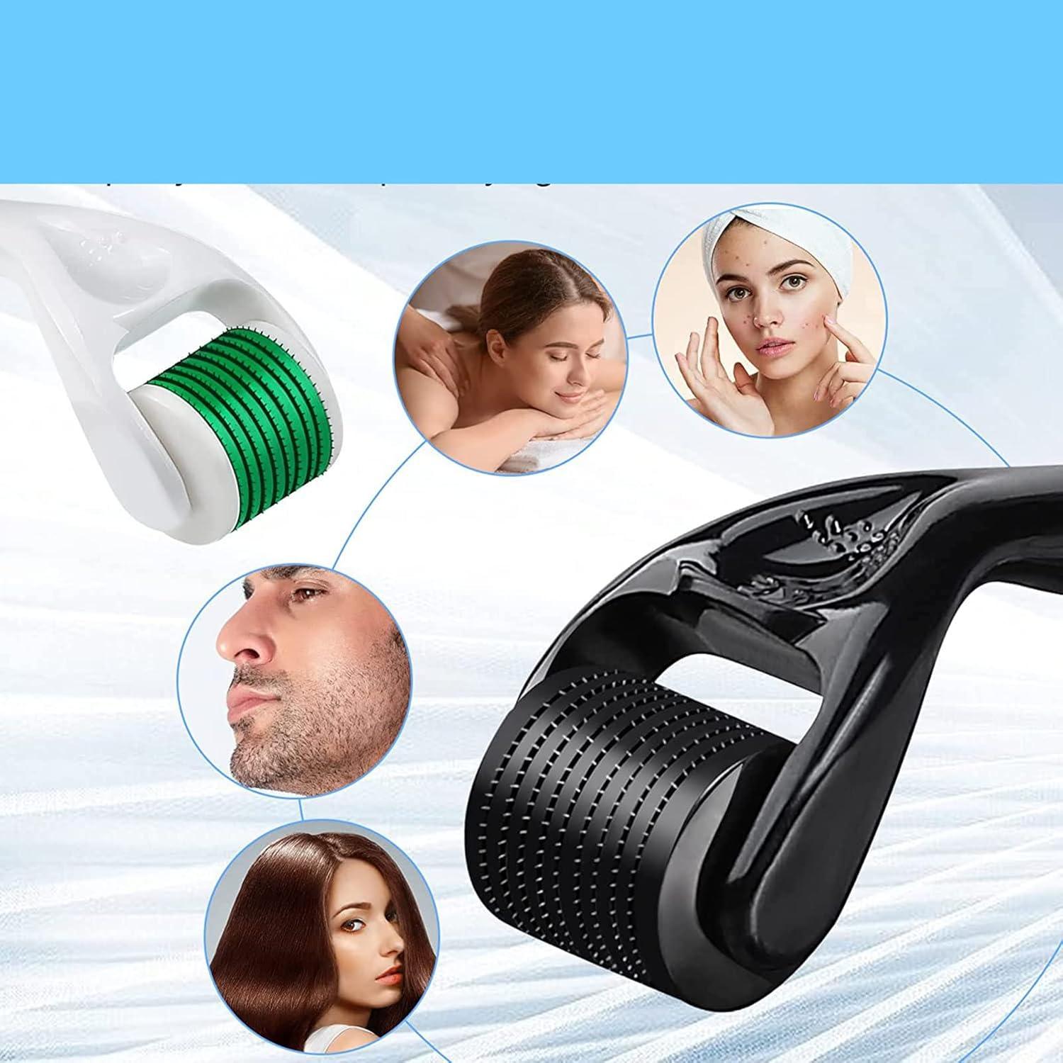 Sunshineface Microneedle Rollers - 3 Sizes (0.3/0.5/1.0mm) for Beard ...