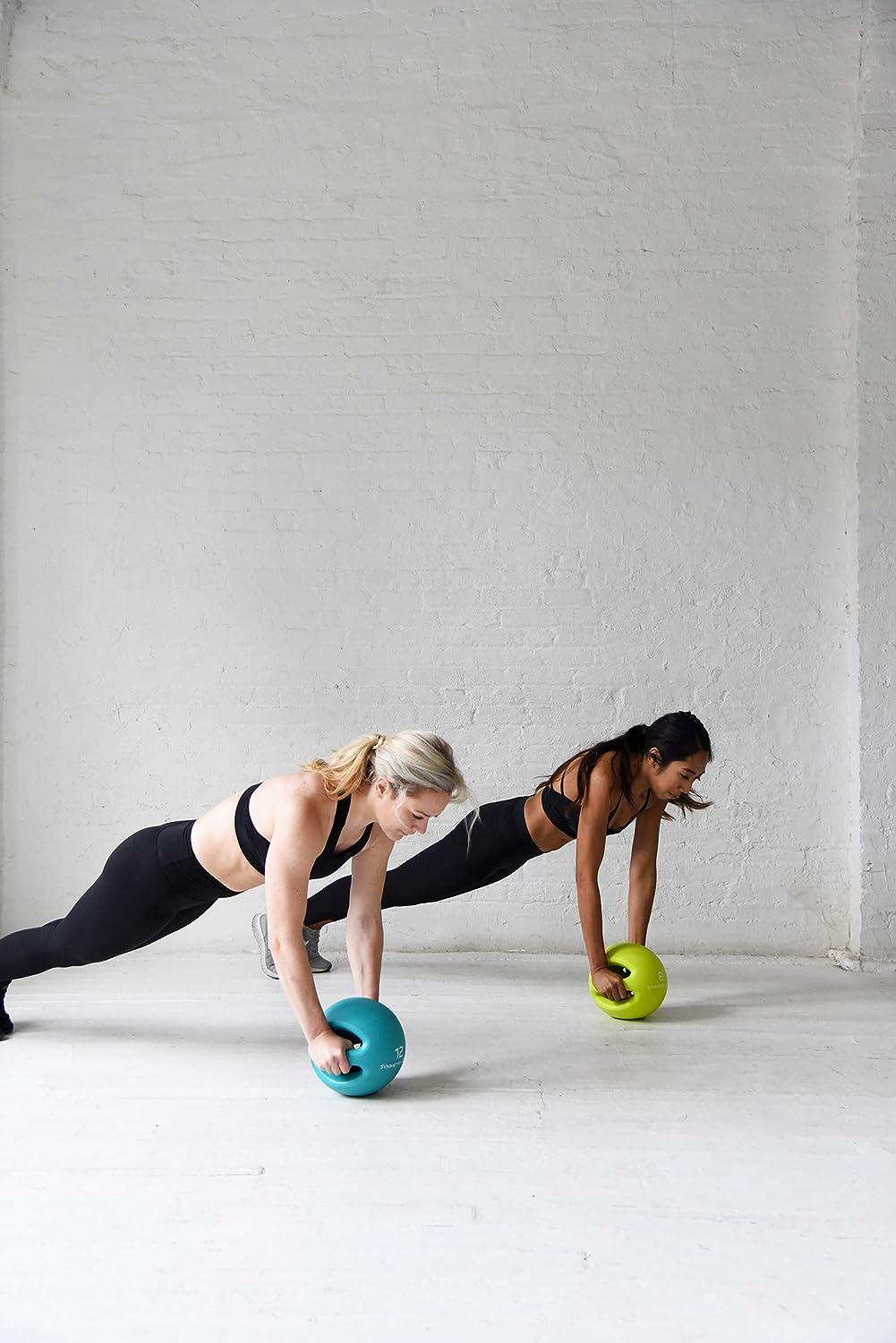 Smart Body Symmetry Ball - 10lb Dual Handled Medicine Ball for Core ...