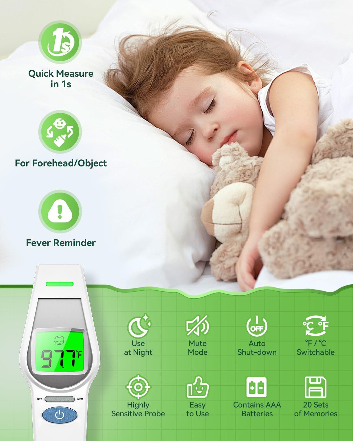 Hofenry Contactless Infrared Thermometer - Digital Fever Thermometer ...