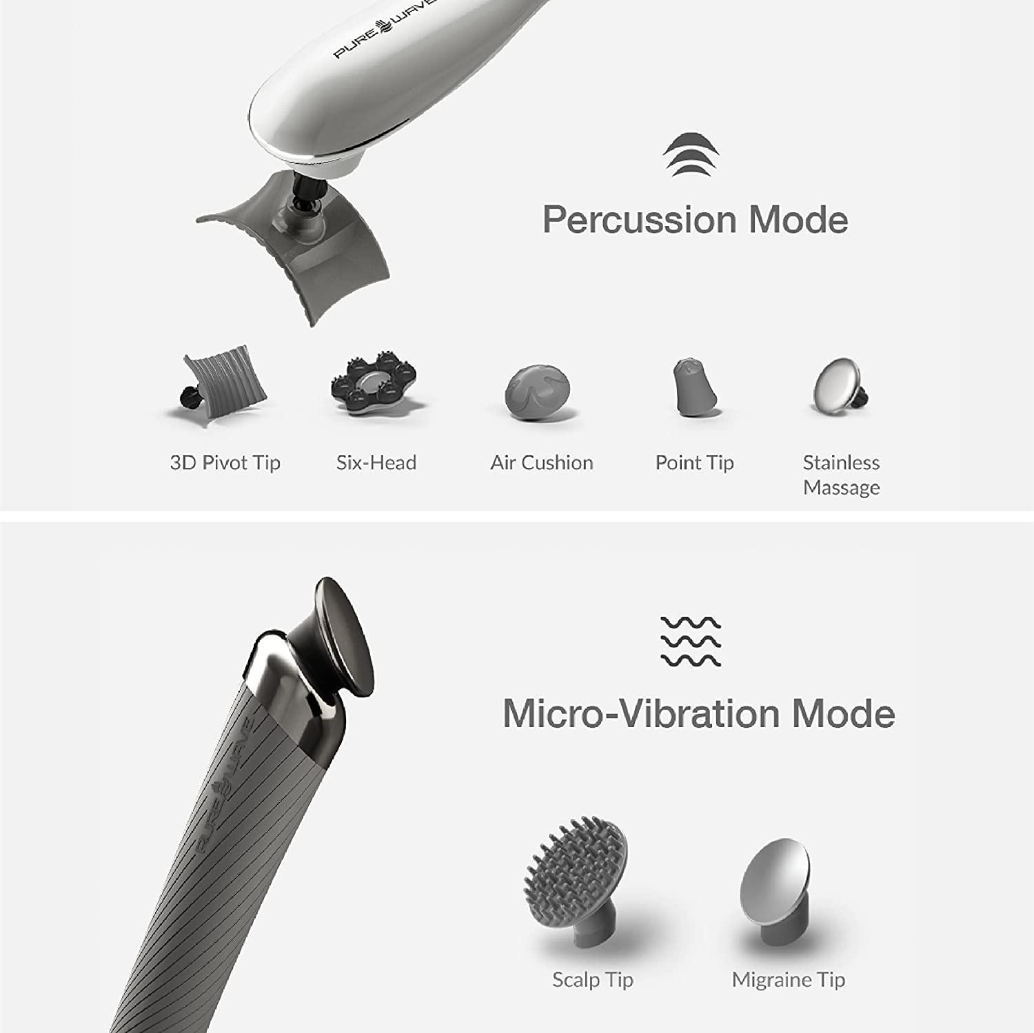 PUREWAVE GEN II Advanced Percussion + Vibration Massager - Dual Motor ...