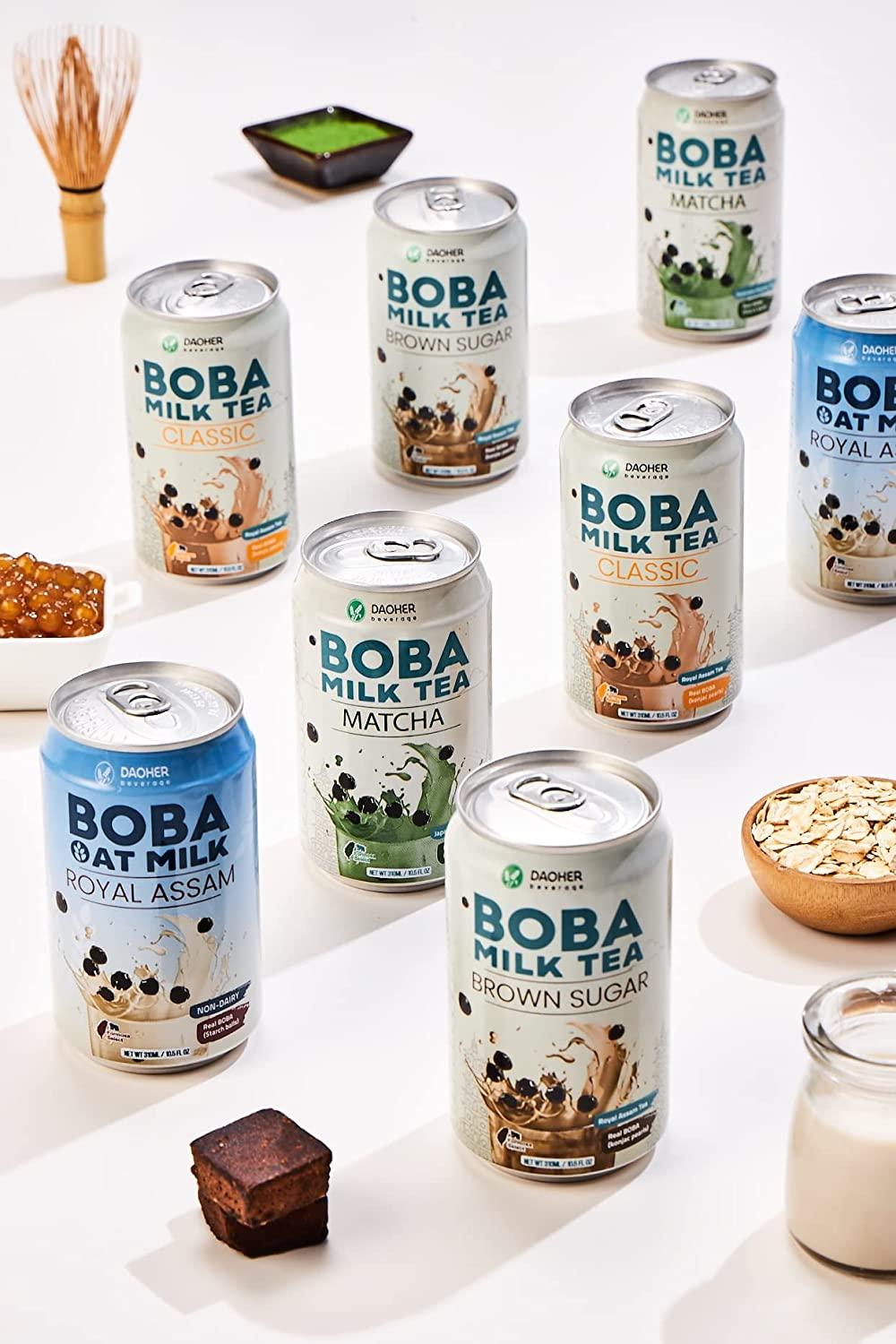 DaoHer Brown Sugar BOBA Milk Tea Multipacks (12 Pack) - Authentic ...