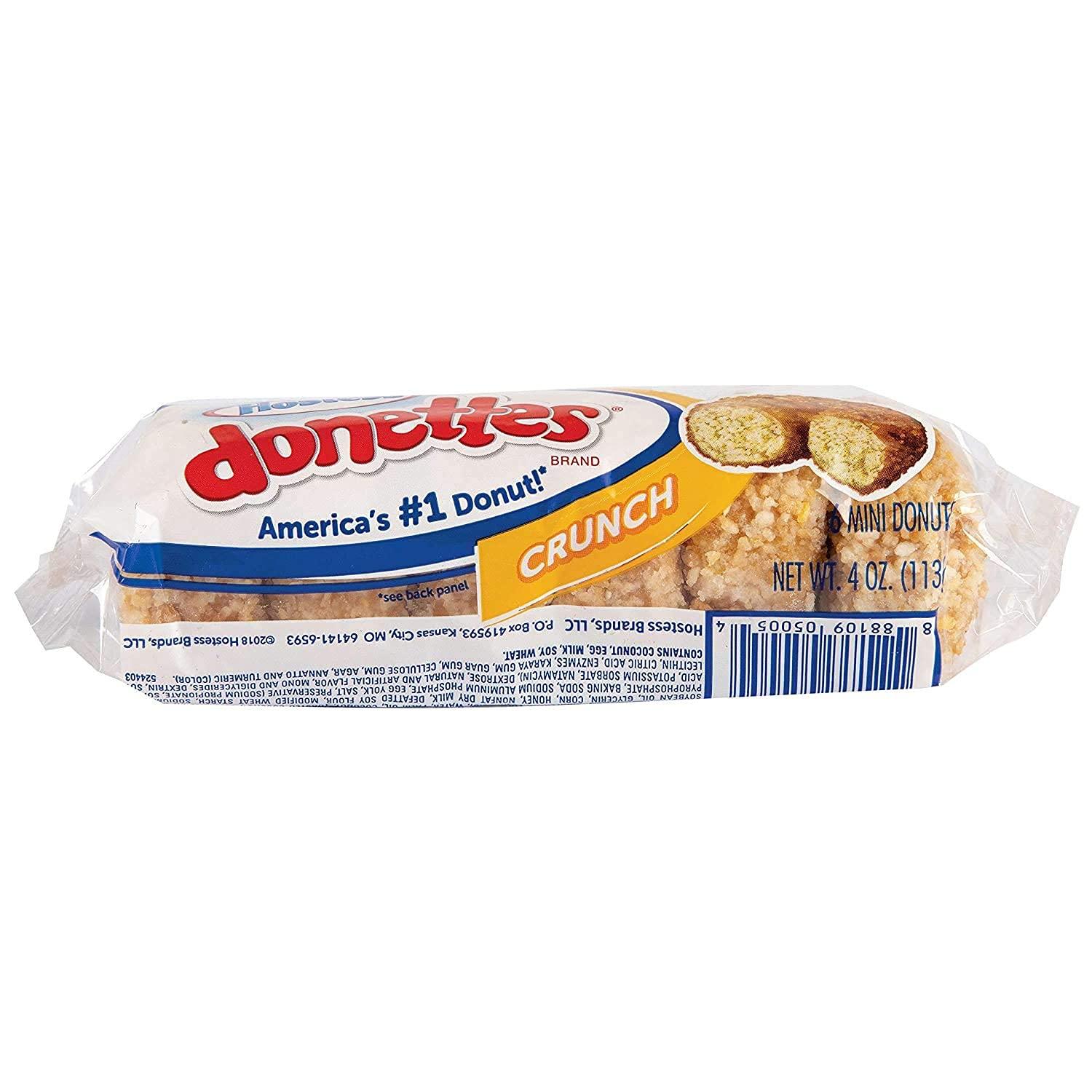 Hostess Donettes Variety Pack - Powdered, Frosted, Double Chocolate ...