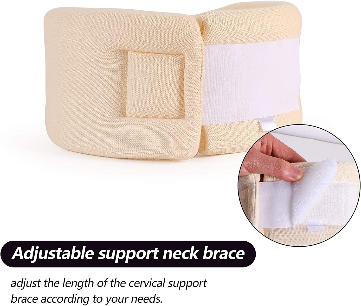 Adjustable Soft Foam Neck Brace for Neck Pain Relief - Universal ...