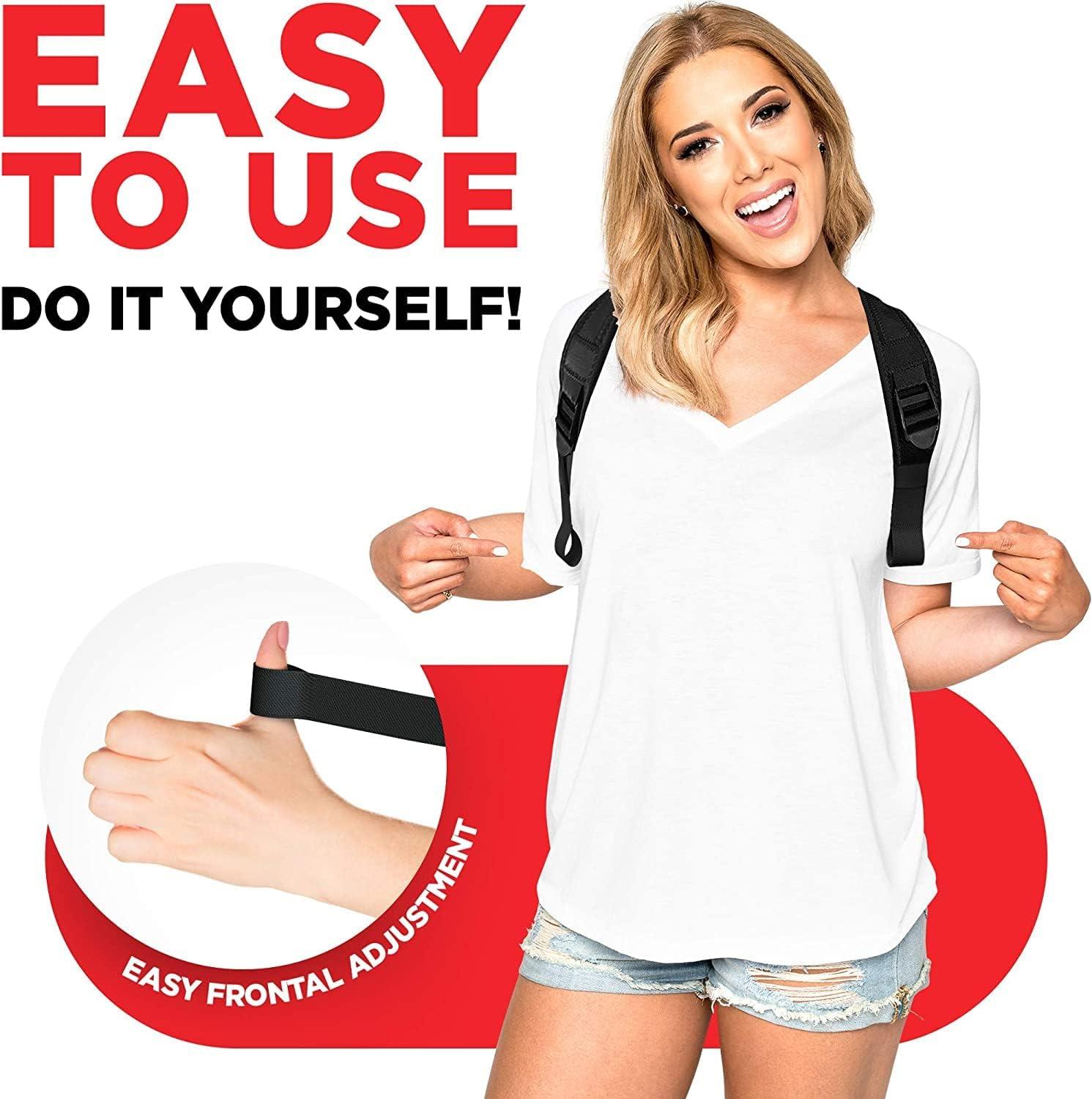 Adjustable Posture Corrector for Men and Women - Back Straightener for ...