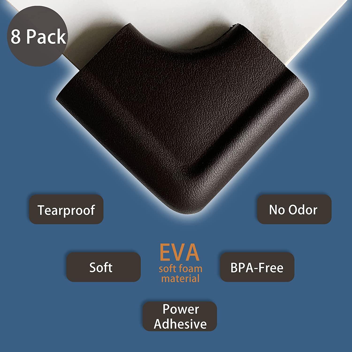 Baby Proofing Corner Guards - 8 Pack Coffee Brown | Table Corner ...