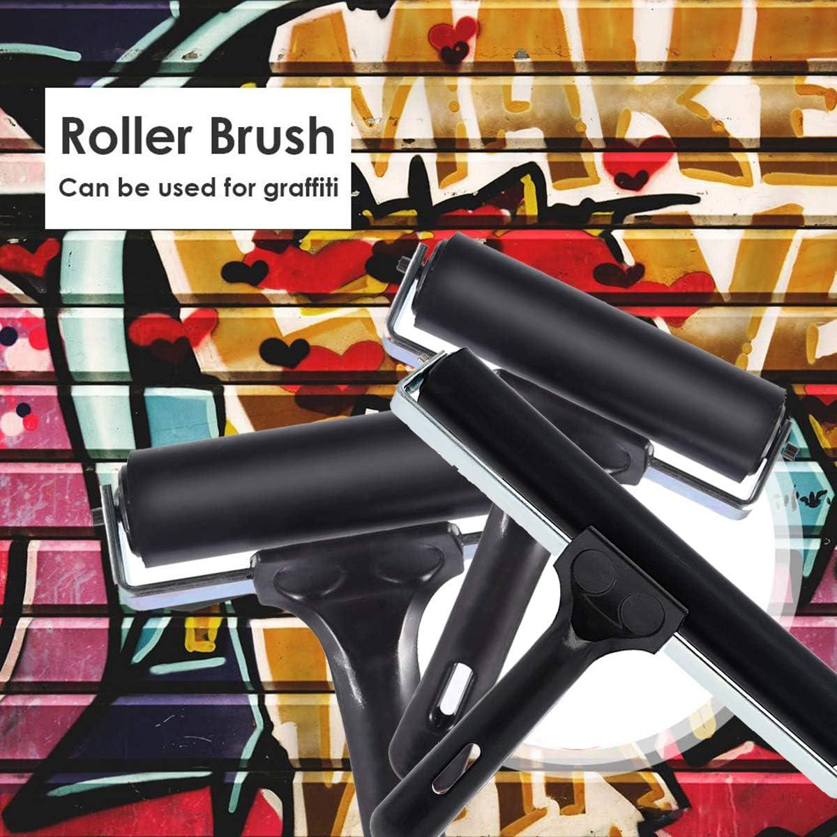 3 Pack Printmaking Brayers - Premium Brayer Rollers for Crafting Hard ...