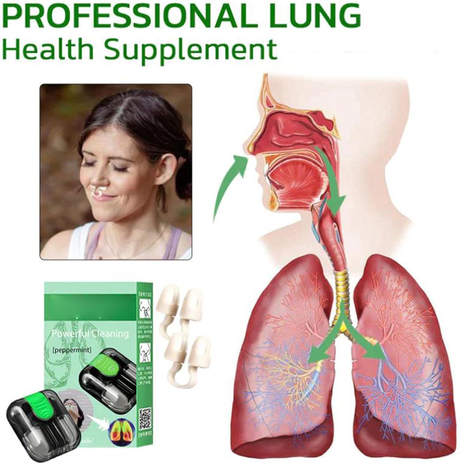 Organic Herbal Lung Cleanse & Respiratory Repair Nasal Inhaler - Mint+Rose